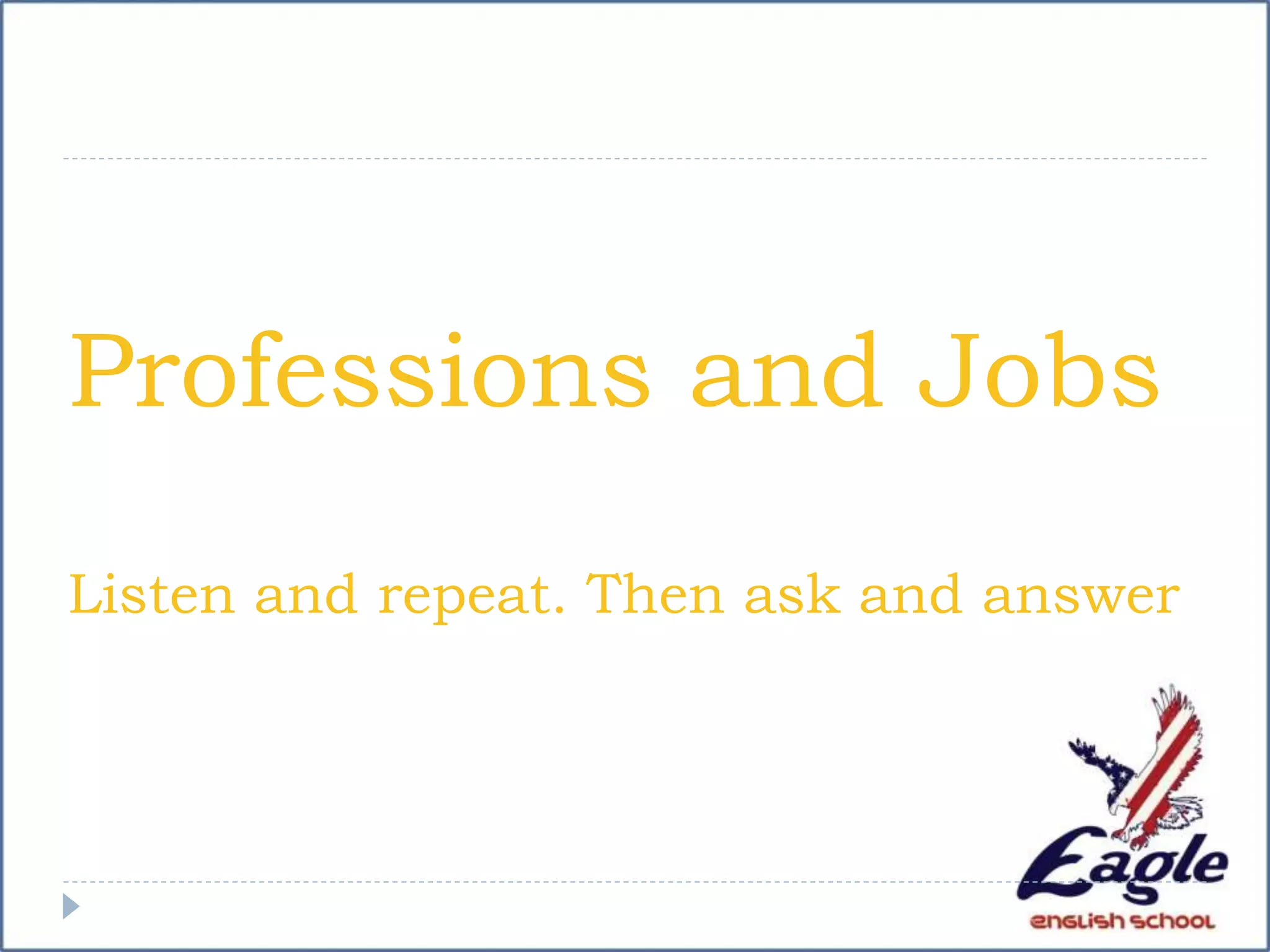 Lesson 11 professions | PPTX