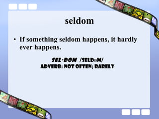 Lesson 11 vocabulary | PPT