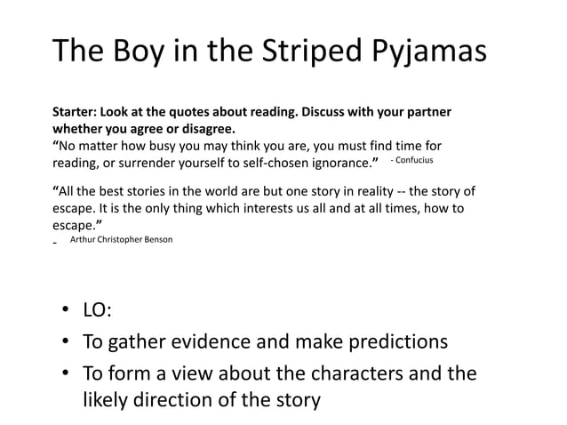 The Boy in the Striped pyjamas | PPTX | Education