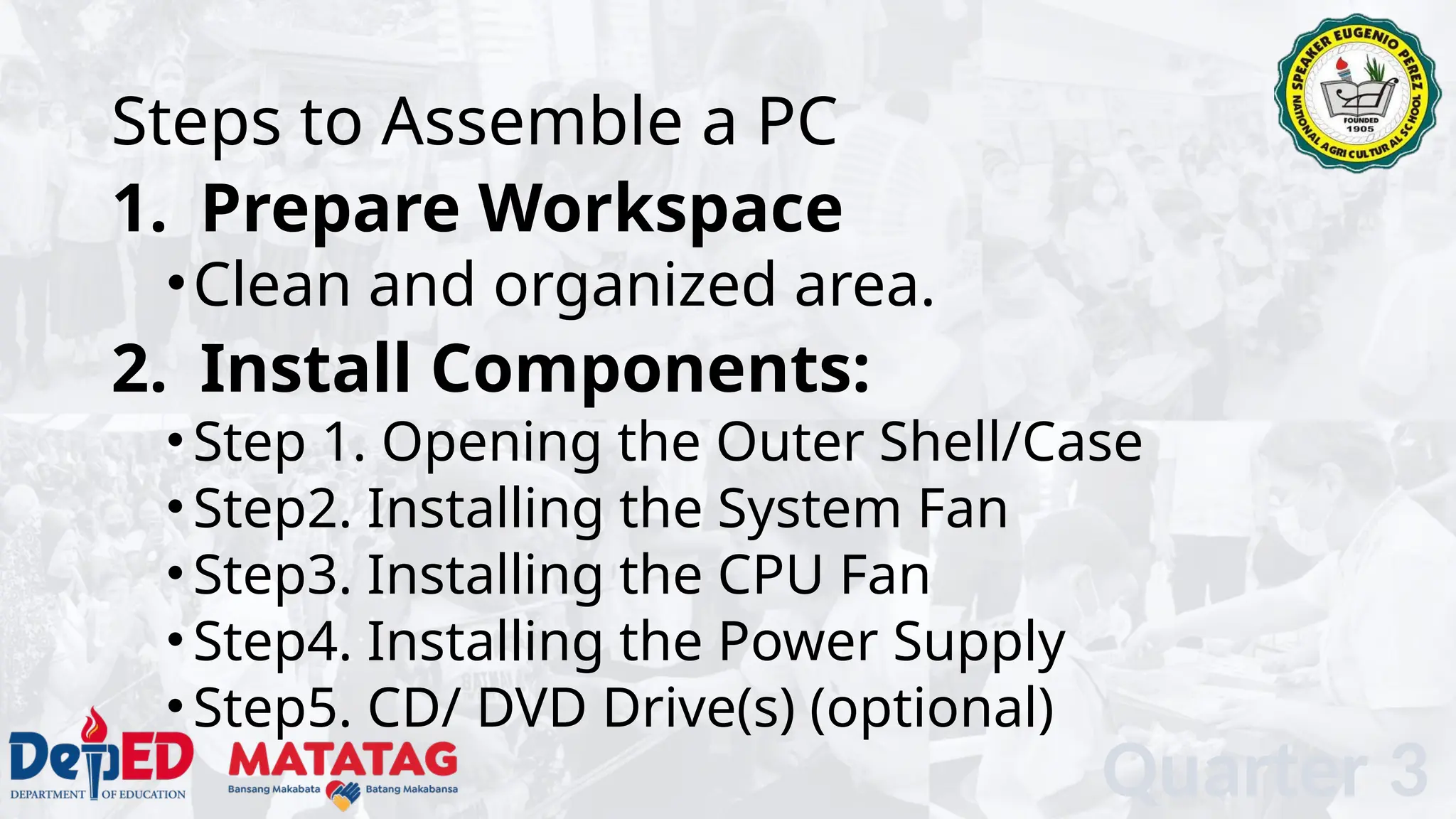 Lesson 1 & 2. Personal Computer Assembly and Disassembly.pptx