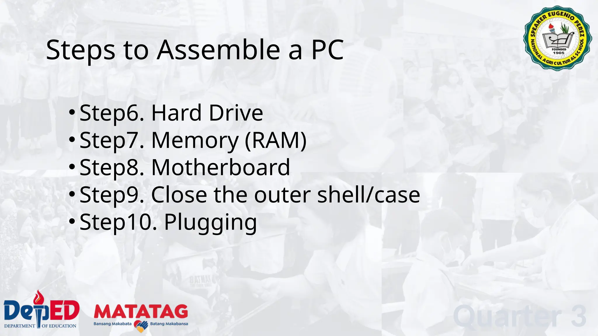 Lesson 1 & 2. Personal Computer Assembly and Disassembly.pptx