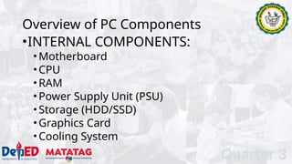 Lesson 1 & 2. Personal Computer Assembly and Disassembly.pptx