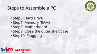 Lesson 1 & 2. Personal Computer Assembly and Disassembly.pptx