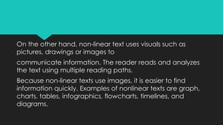 Understanding Information Text Types: Linear vs Non-linear Texts and ...