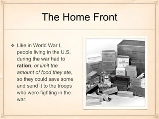Lesson 12 africans americans, the homefront and women during world war ...
