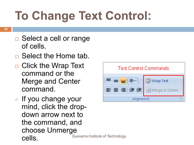 Lesson12 Aligning Text | PPT
