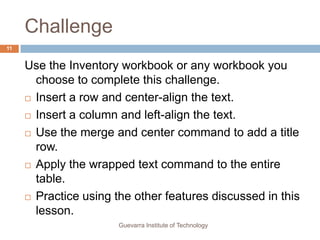 Lesson12 Aligning Text | PPT