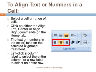 Lesson12 Aligning Text | PPT