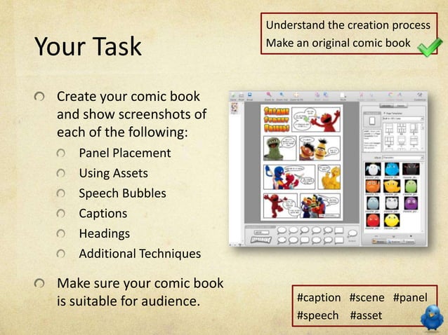 Unit 306 - Lesson 12 - Create Comic | PPT