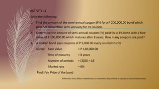 Lesson 12 definition of terms in relation to bonds | PPTX
