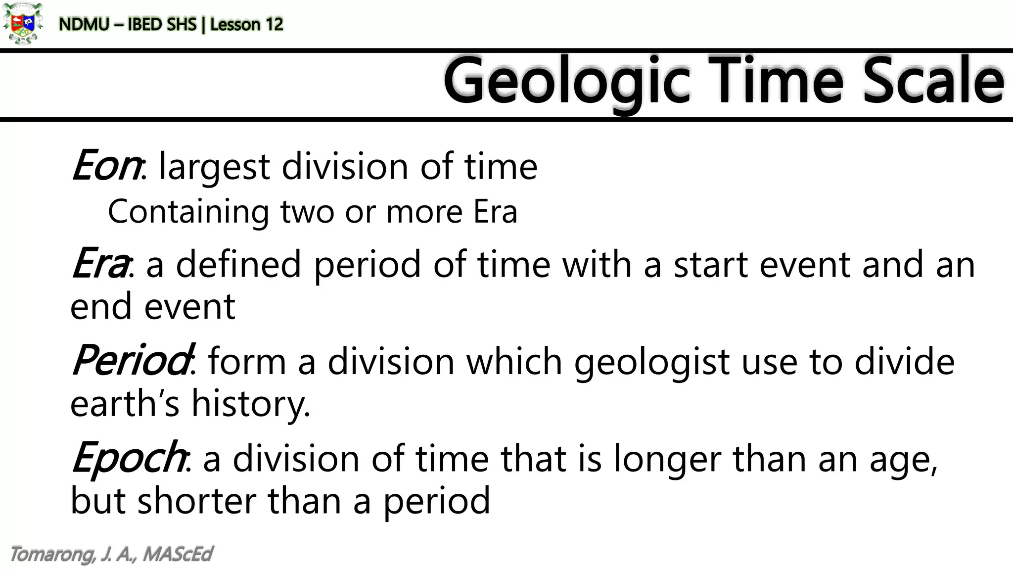 Lesson 12 - Geologic Time Scale.pptx | Reptiles | Pets