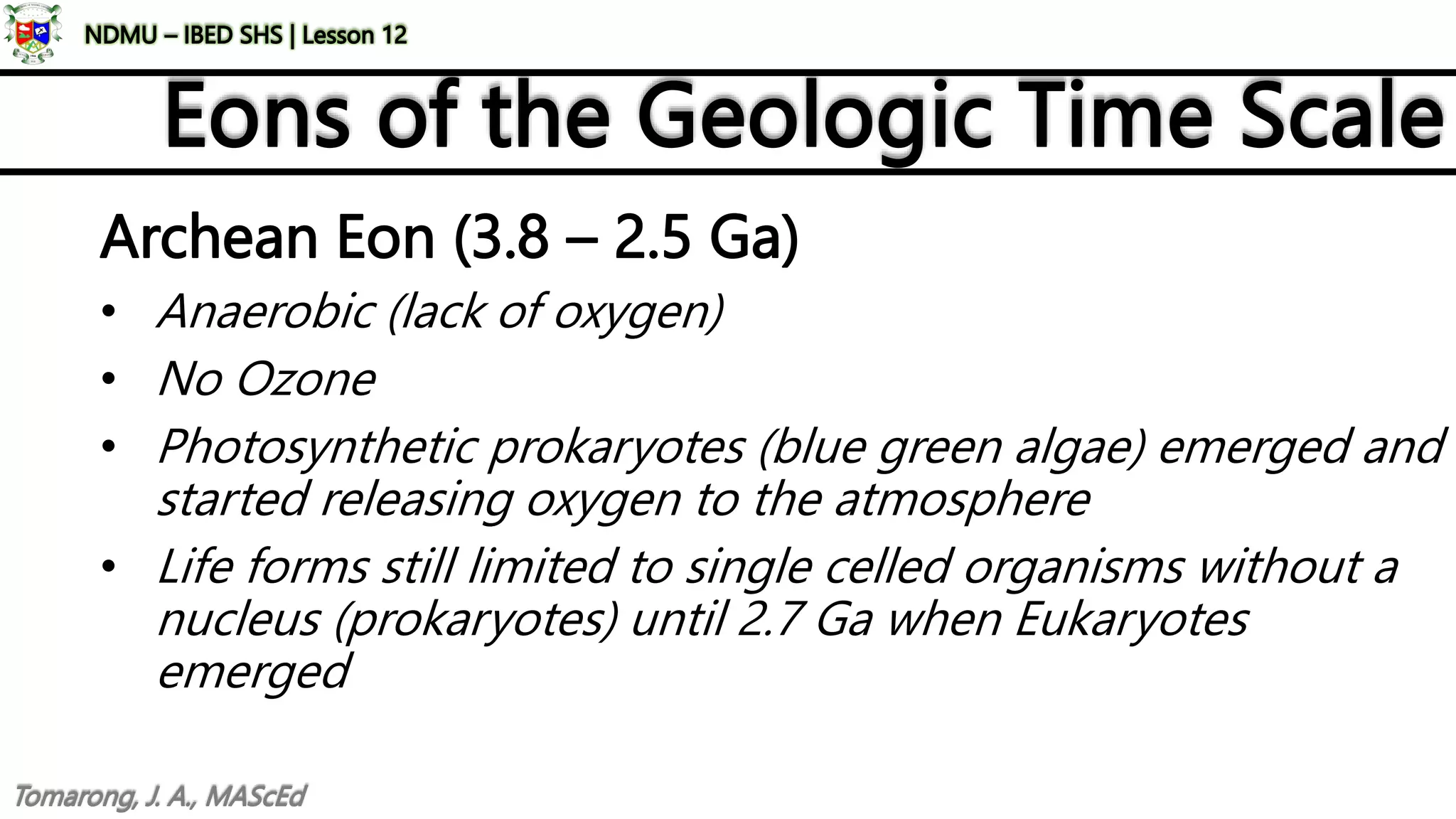Lesson 12 - Geologic Time Scale.pptx | Reptiles | Pets
