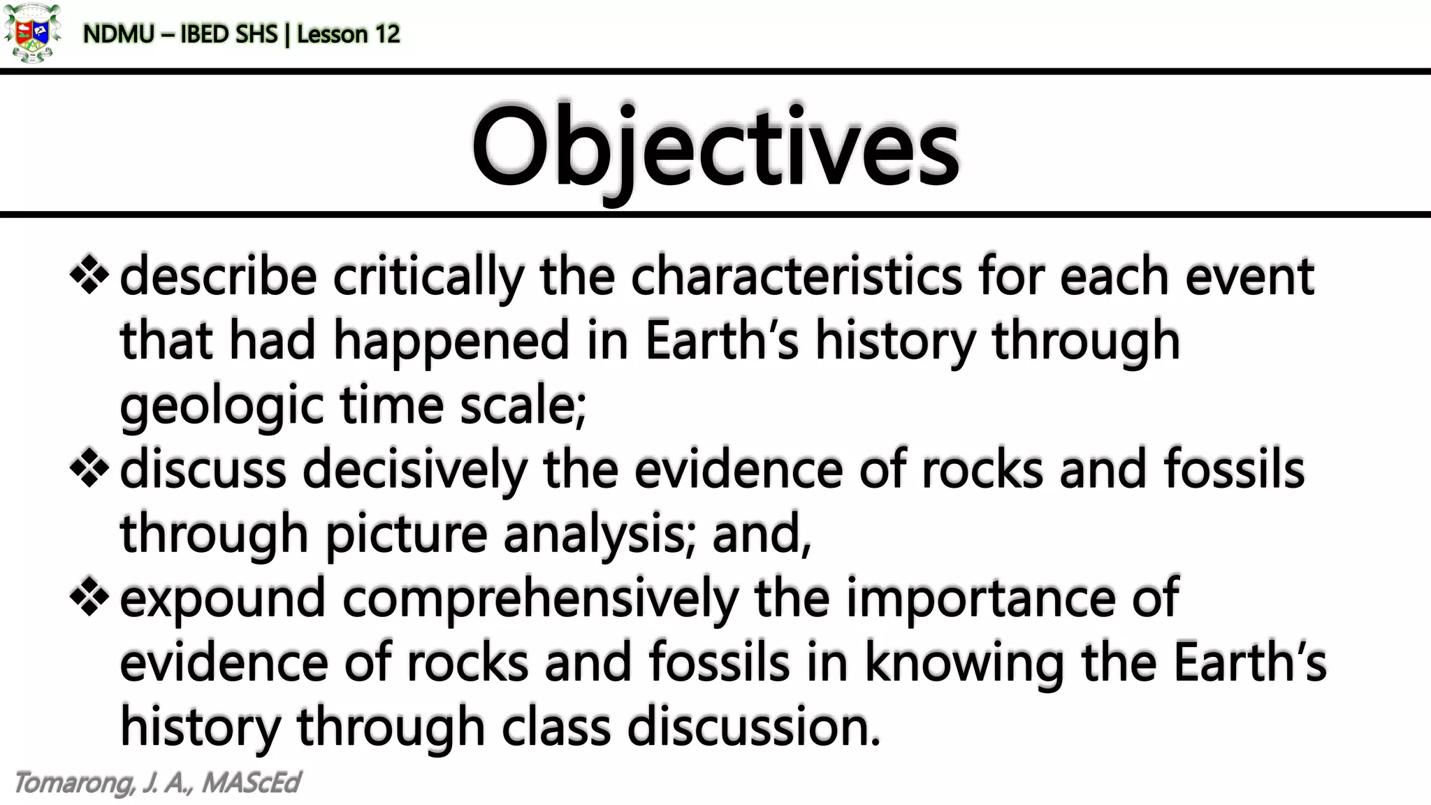 Lesson 12 - Geologic Time Scale.pptx | Reptiles | Pets