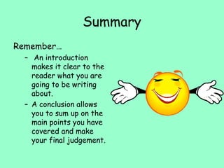 Lesson 12 Introductions and Conclusions | PPT