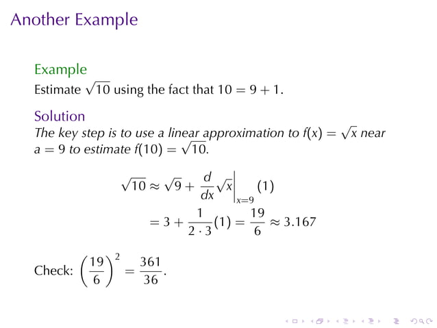Lesson 12: Linear Approximation And Differentials | Pdf