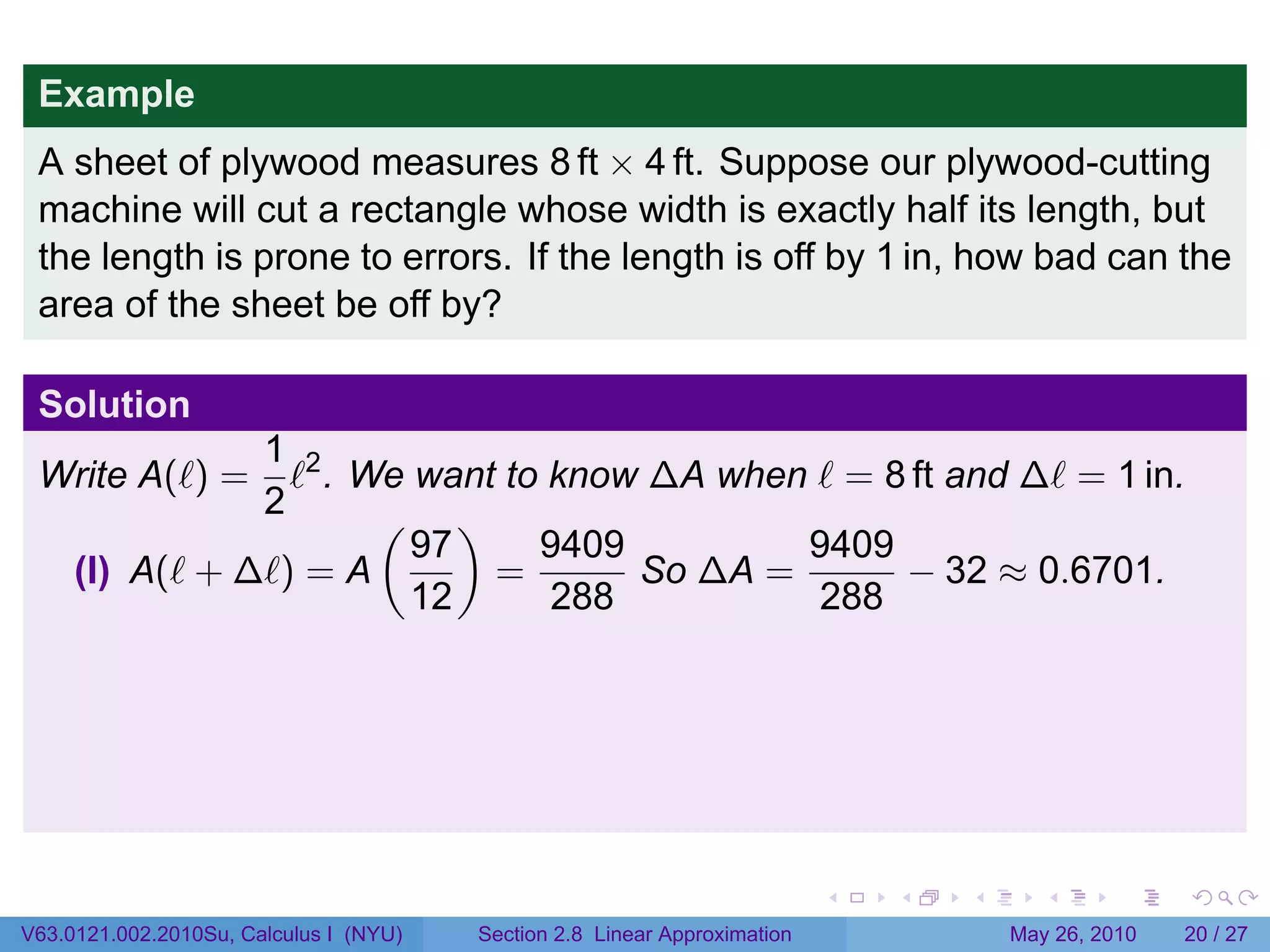 Lesson 12: Linear Approximation | PDF
