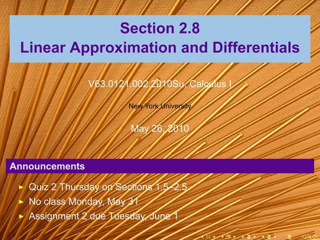 Lesson 12: Linear Approximation | PDF