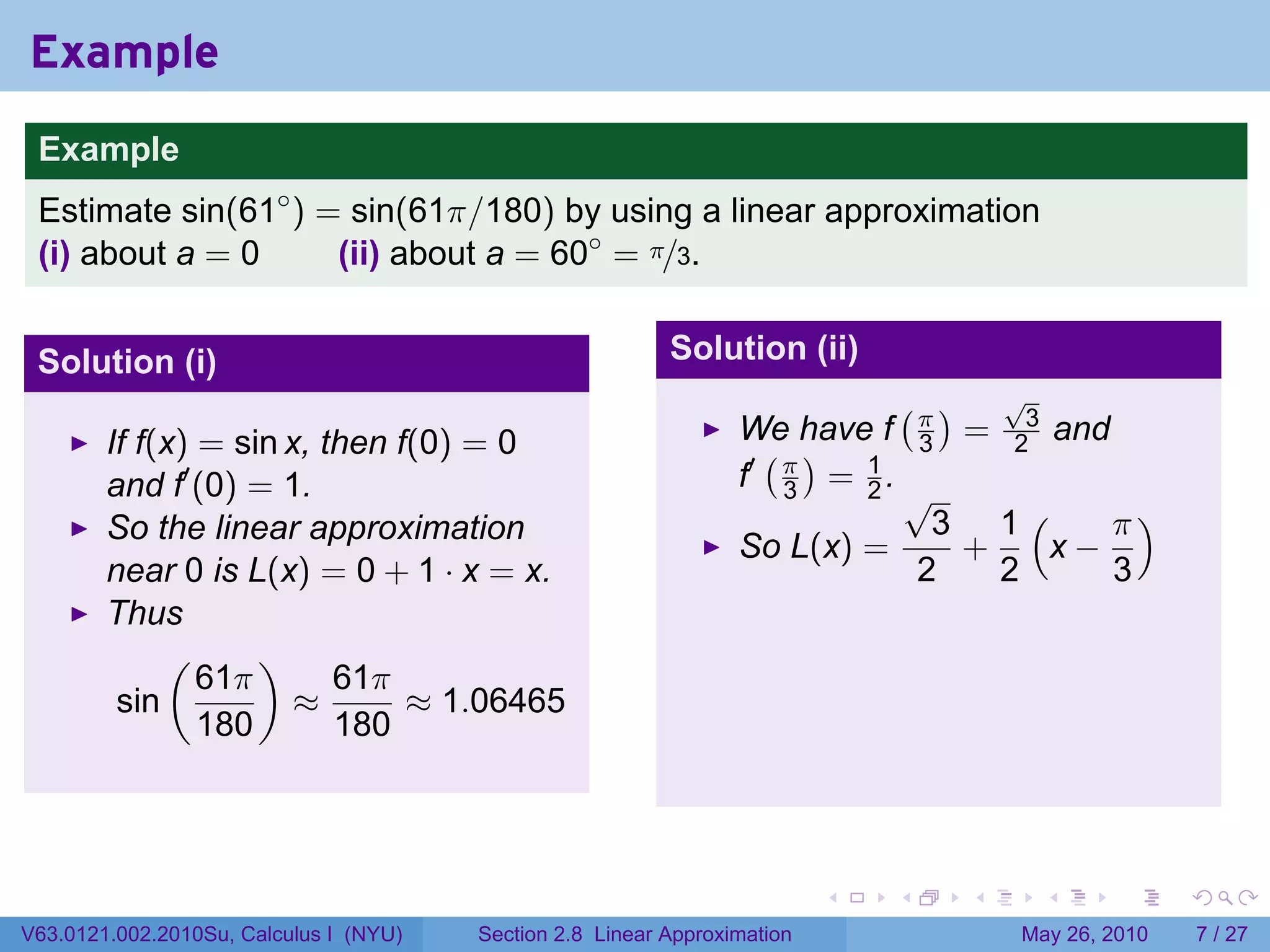 Lesson 12: Linear Approximation | PDF
