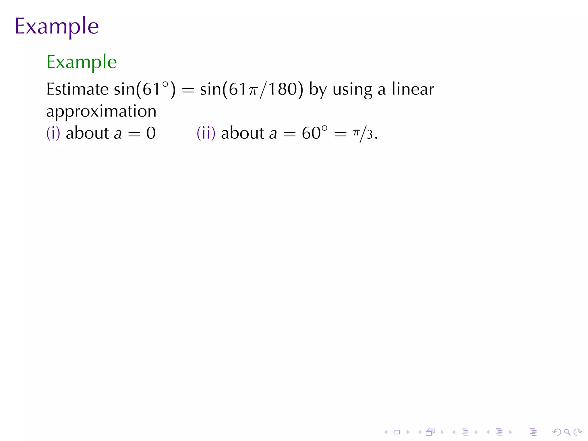 Lesson 12: Linear Approximation | PPT