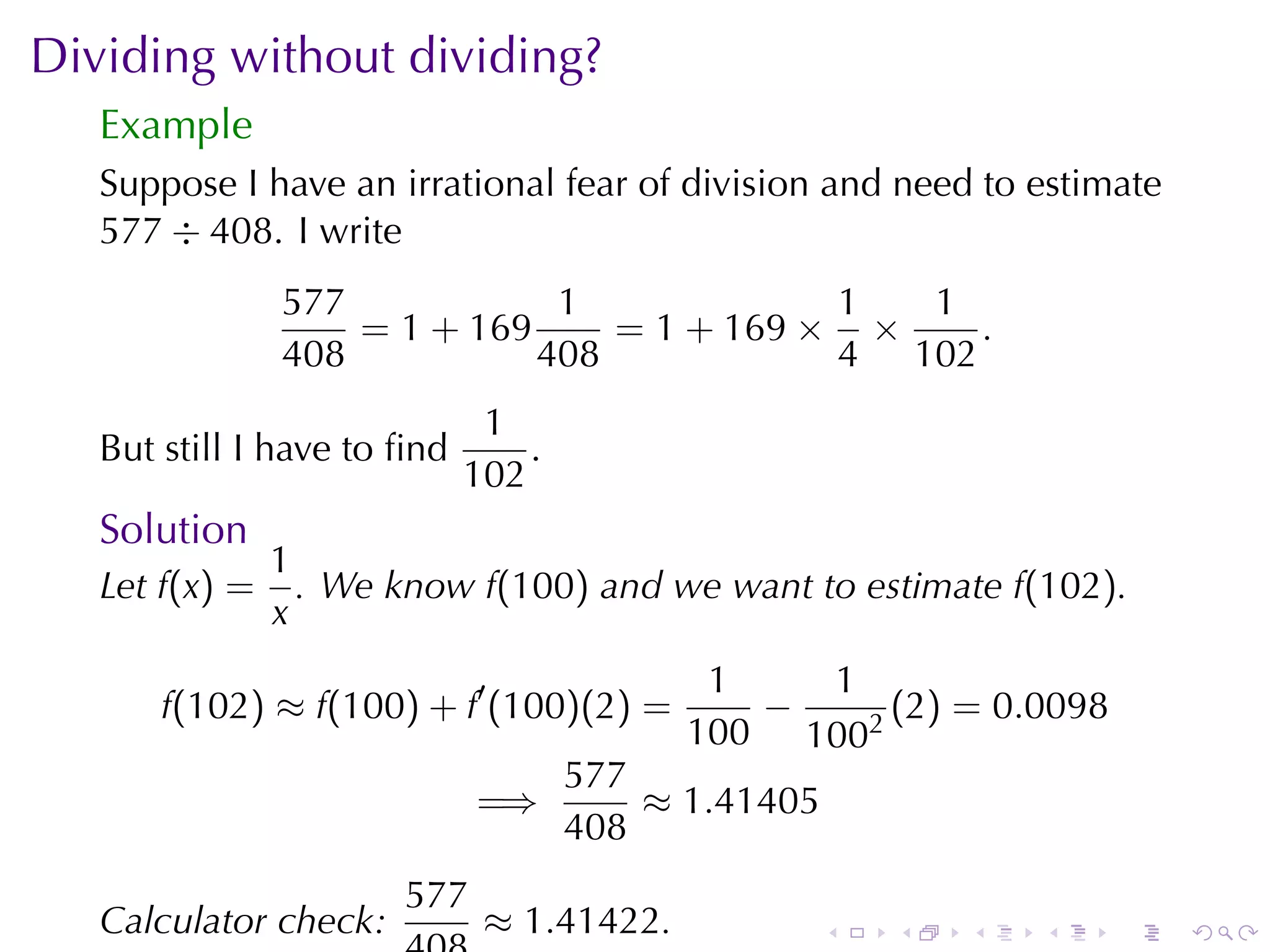 Lesson 12: Linear Approximation | PPT