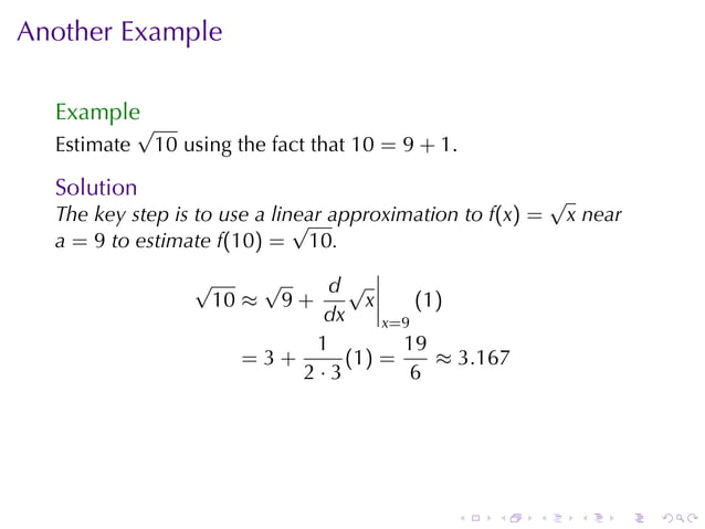 Lesson 12: Linear Approximation | PPT