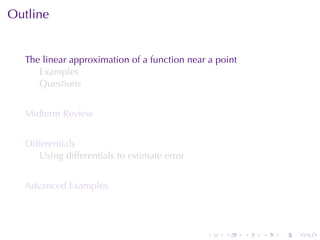 Lesson 12: Linear Approximation | PPT