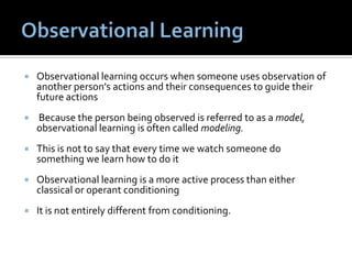 Lesson 12 observational learning | PPTX