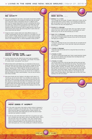 Lesson 12 | Real Time – faith | Sabbath School | PDF