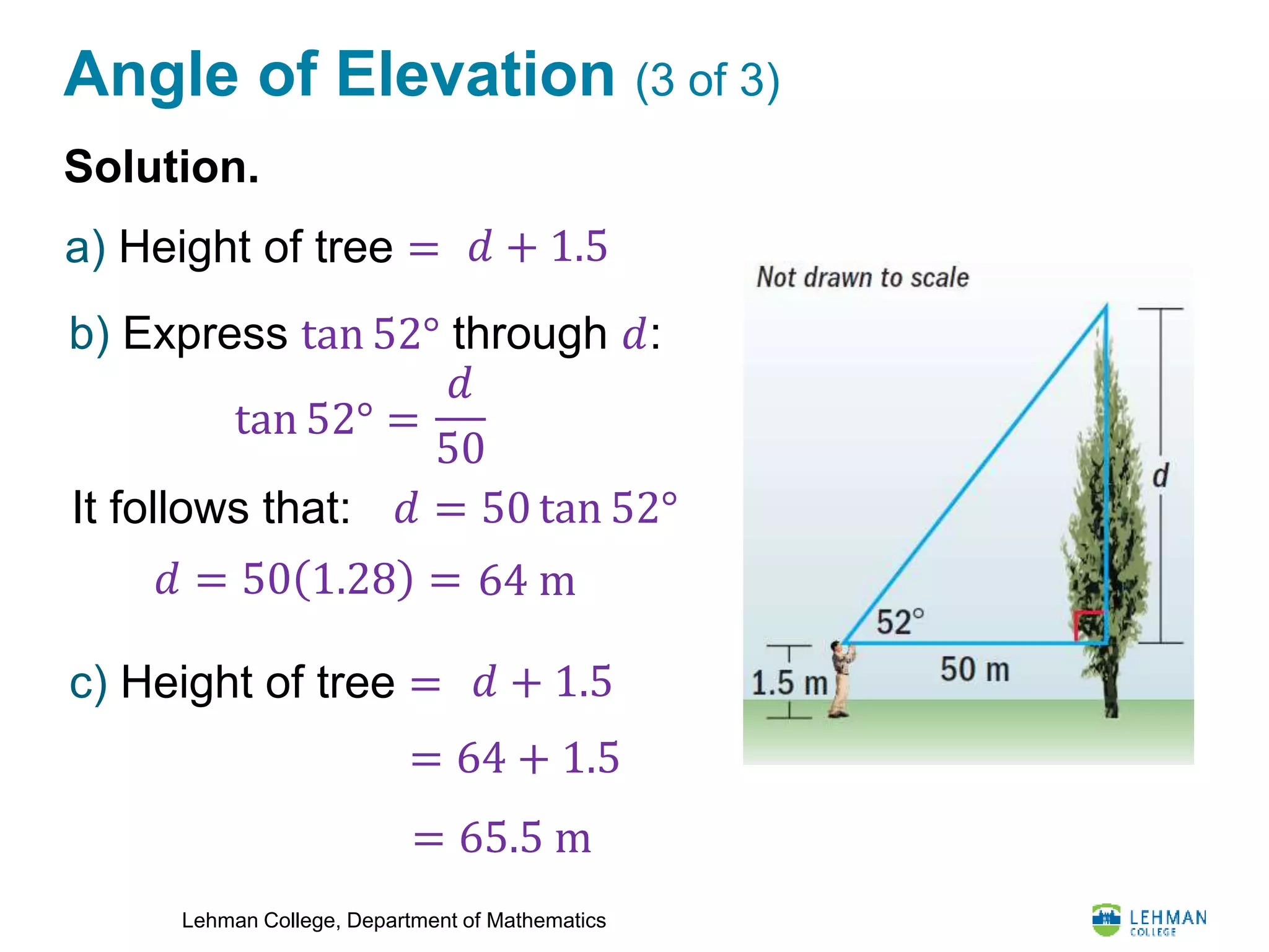Lesson 12: Right Triangle Trigonometry | PPTX