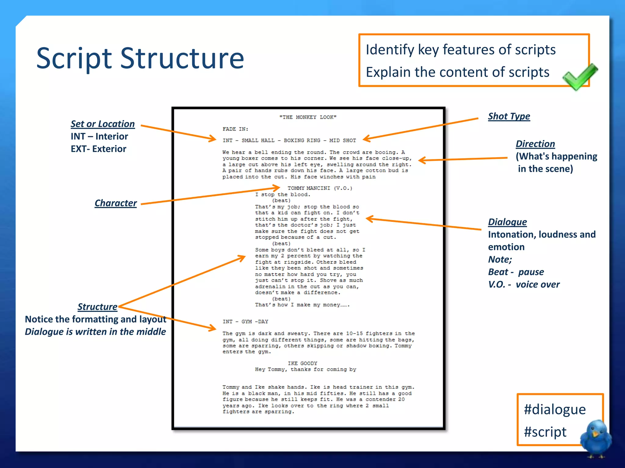 LO1 - Lesson 12 - Script | PPTX