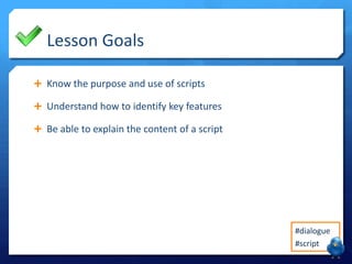 LO1 - Lesson 12 - Script | PPTX