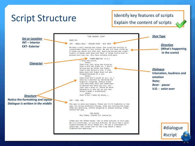 LO1 - Lesson 12 - Script | PPT