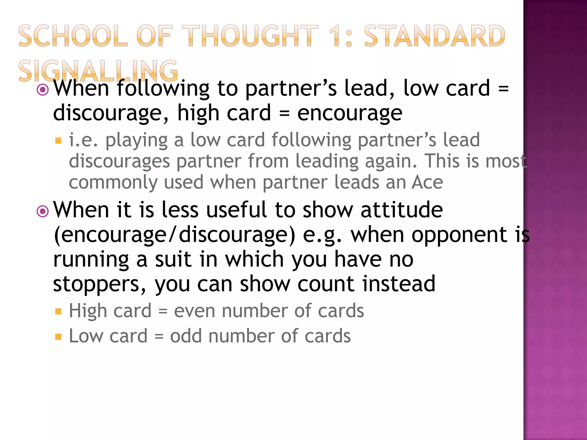 Lesson 12 The Basics Of Signalling | PPT