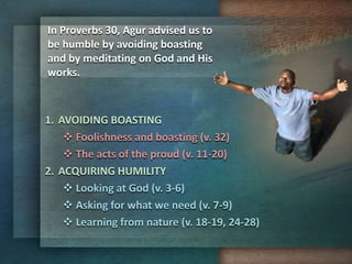 Lesson 12 | The humility of the wise | Sabbath School | Power point | PPTX