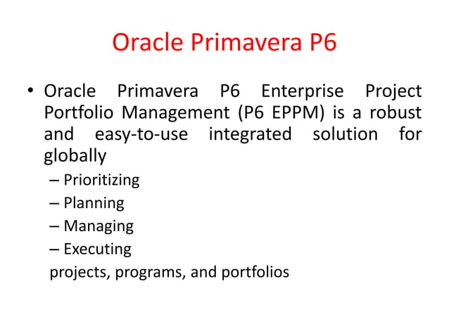 Lesson 1_2_3 Primavera 2.pptxProject Planning with Primavera | PPTX