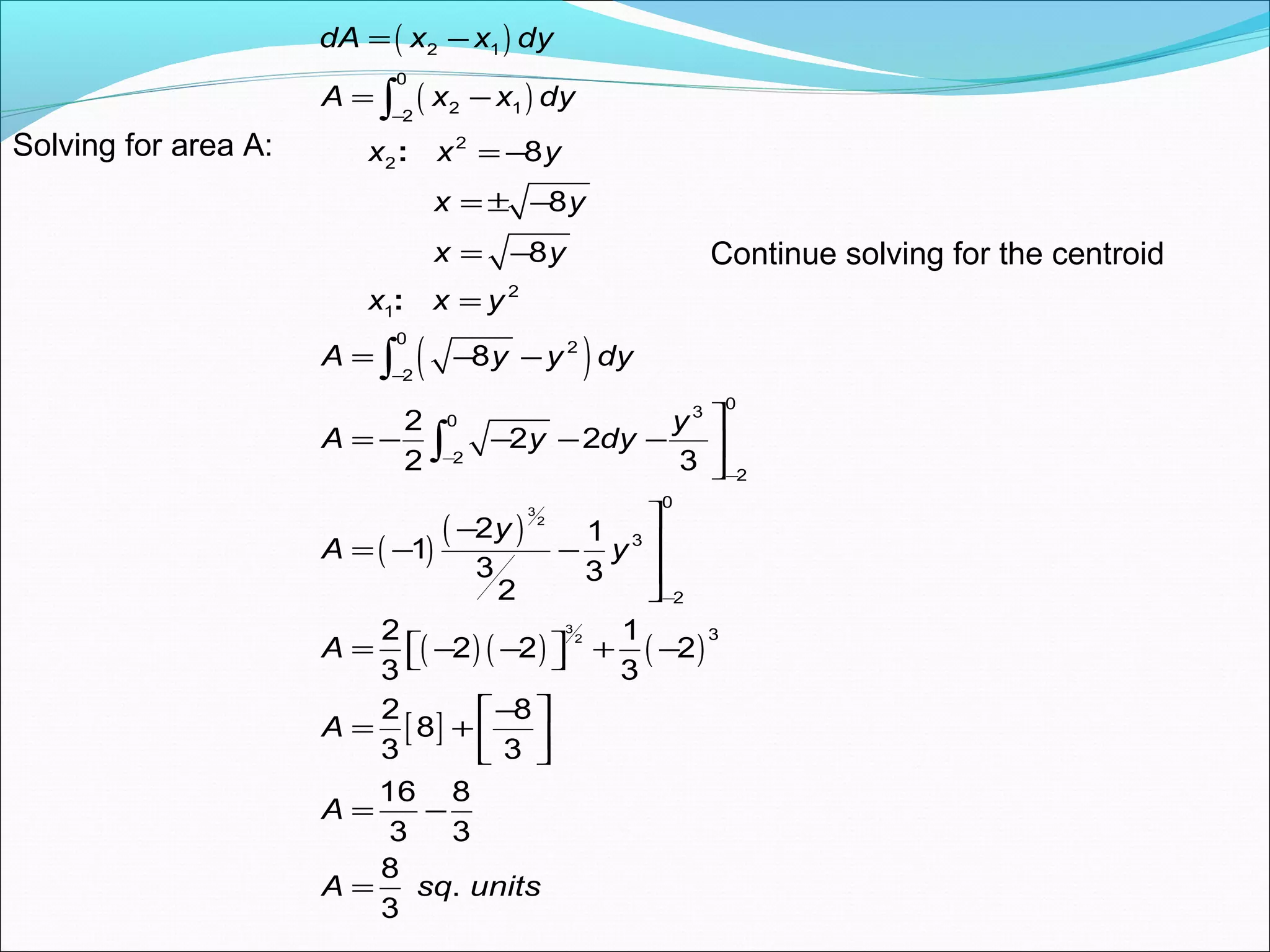 Lesson 12 centroid of an area | PPT