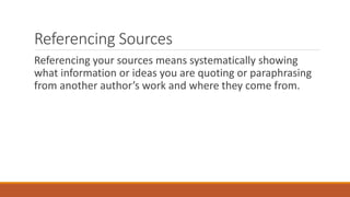 Lesson 12 citing related literature using standard styles | PPTX