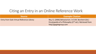 Lesson 12 citing related literature using standard styles | PPTX