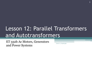 Parall Operation Transformers | PPT