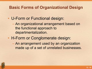 Lesson 12 Managing Organization Design | PPT