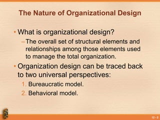 Lesson 12 Managing Organization Design | PPT