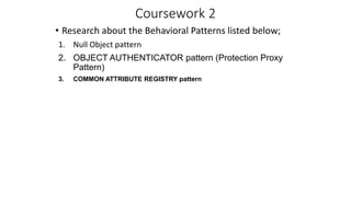 Lesson12 other behavioural patterns | PPT