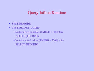 Oracle Forms : Query Triggers | PPT