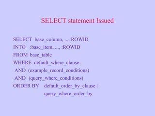 Oracle Forms : Query Triggers | PPT
