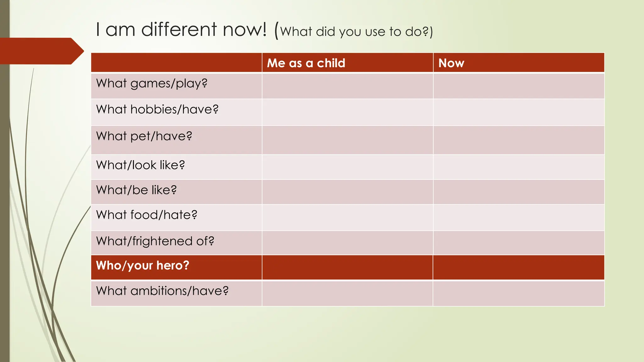 free ESL Lesson grammar Then and now.pptx