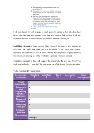 Lesson 12th October | DOCX | Resume Writing and Advice | Job Search