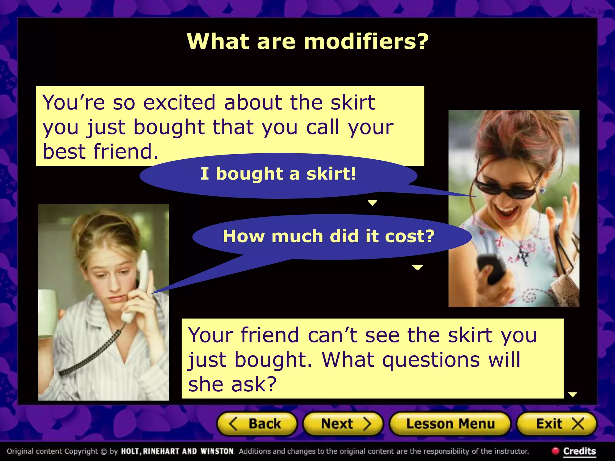 Lesson 12 Understanding Modifiers.ppt