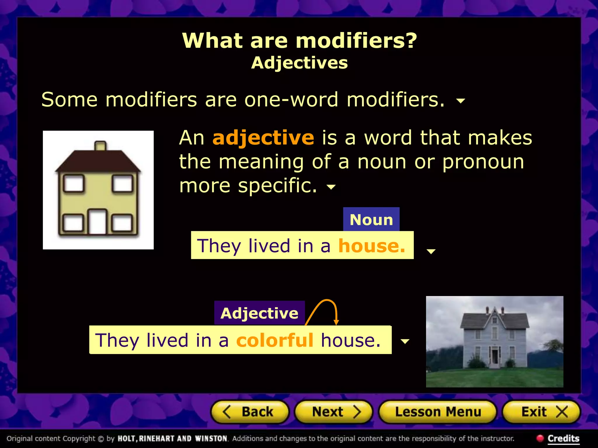 Lesson 12 Understanding Modifiers.ppt