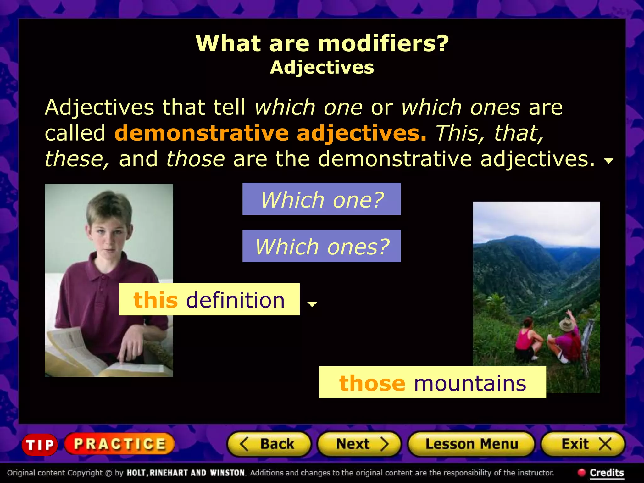 Lesson 12 Understanding Modifiers.ppt
