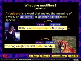 Lesson 12 Understanding Modifiers.ppt